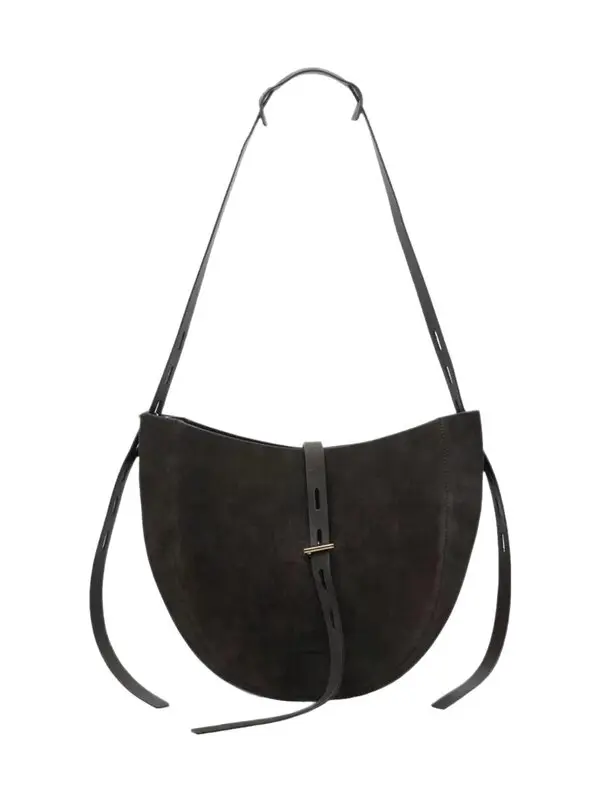 MINOBOSSI Small Lizzie Suede Shoulder Bag - Brown