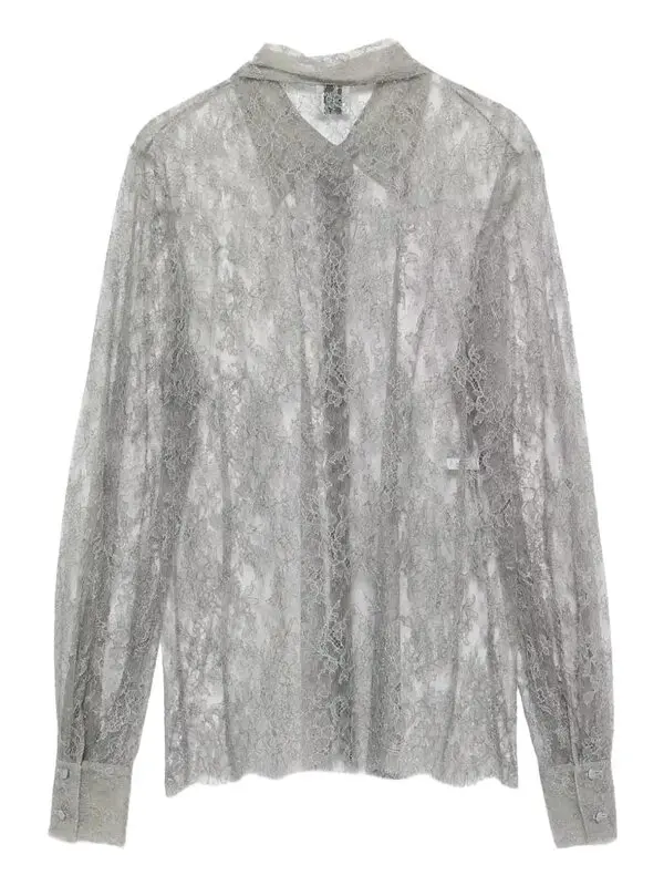 Carine Gilson Lace Shirt - Grey