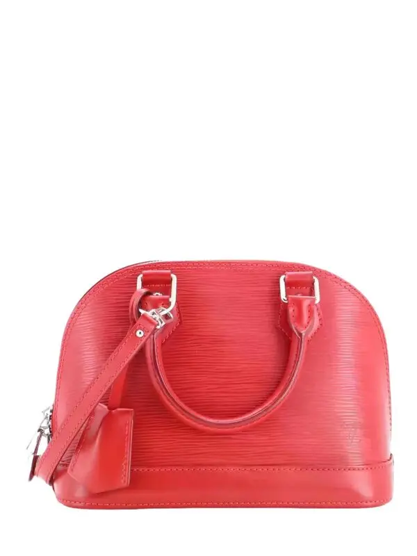 LOUIS VUITTON Alma Handbag Epi Leather Bb Satchel - Red