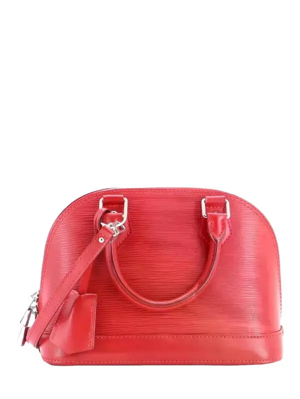 LOUIS VUITTON Alma Handbag Epi Leather Bb Satchel - Red