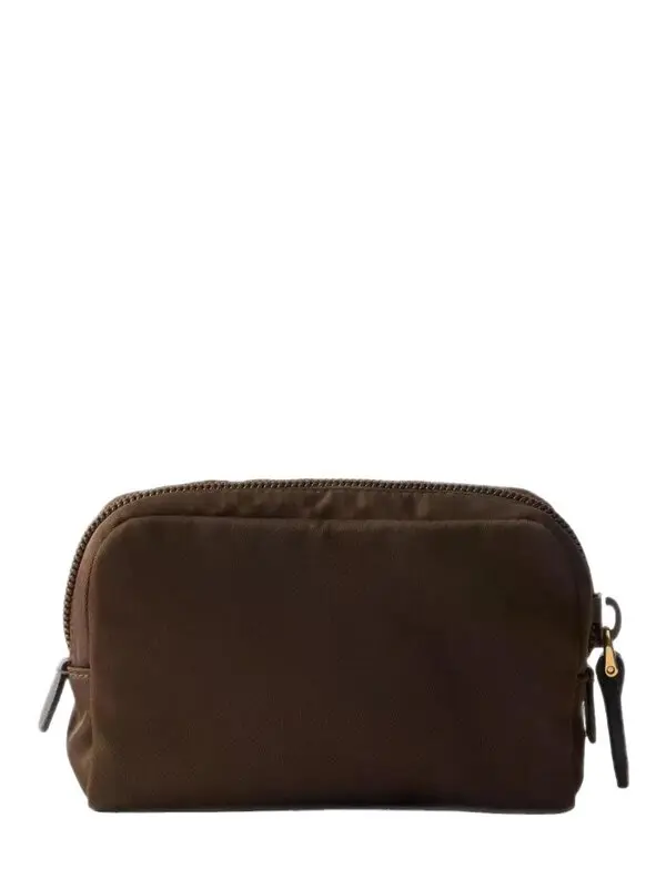Prada Micro Re-nylon Pouch - Brown
