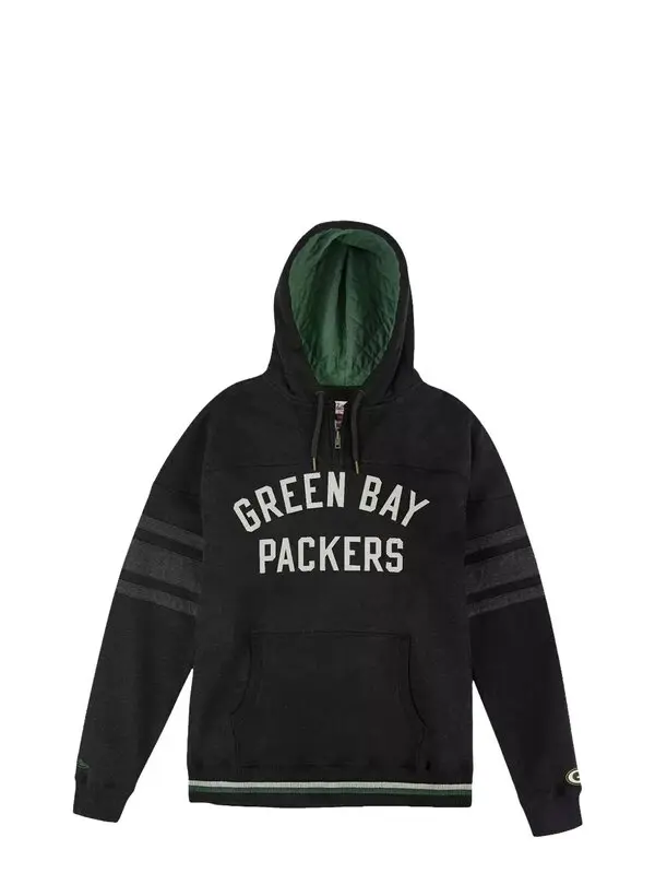 Mitchell & Ness X Nfl Green Bay Packers 1st Quarter Pullover Hoodie - Black