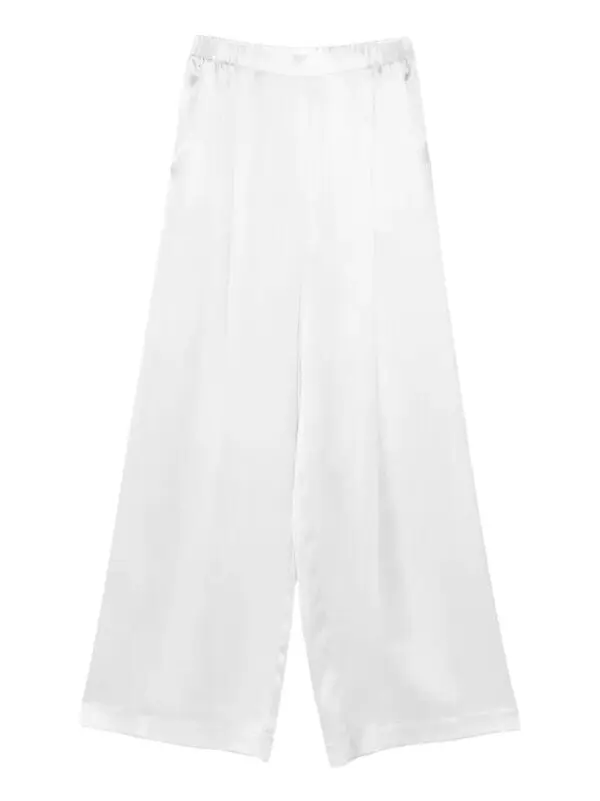 Carine Gilson Silk Pajama Trousers - Grey
