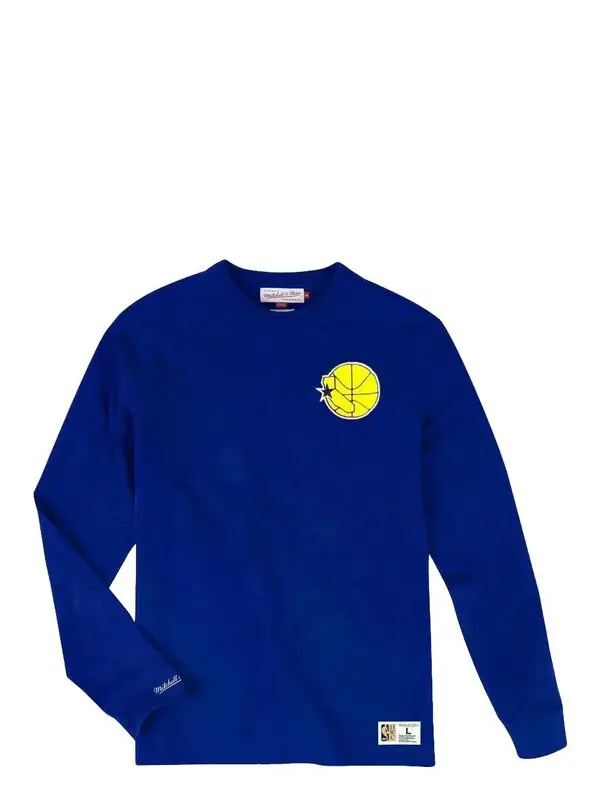 Mitchell & Ness X Nba Golden State Warriors Long-sleeve T-shirt - Blue