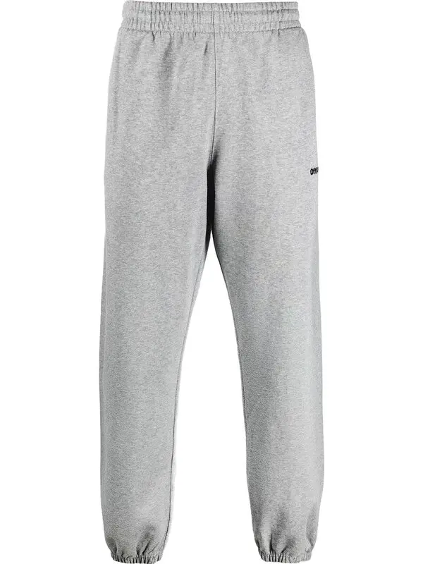 Off-White Helvetica Logo Track Pants - Grey