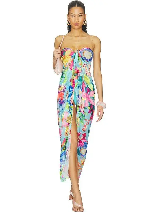 Luli Fama X Revolve Oceans Kiss Long Wrap - Multi