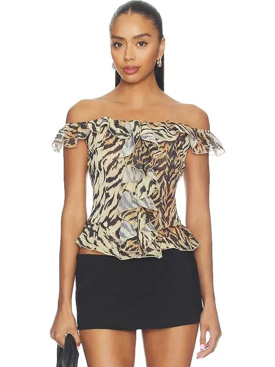 Lioness Timeless Ruffle Top In . Also - Multi