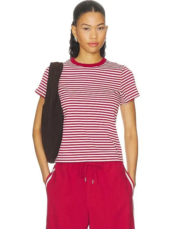 PISTOLA Alba Baby Tee In . Also - Red