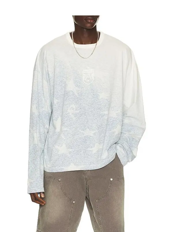 REPRESENT Usa Football Long Sleeve Top In . Also - Blue