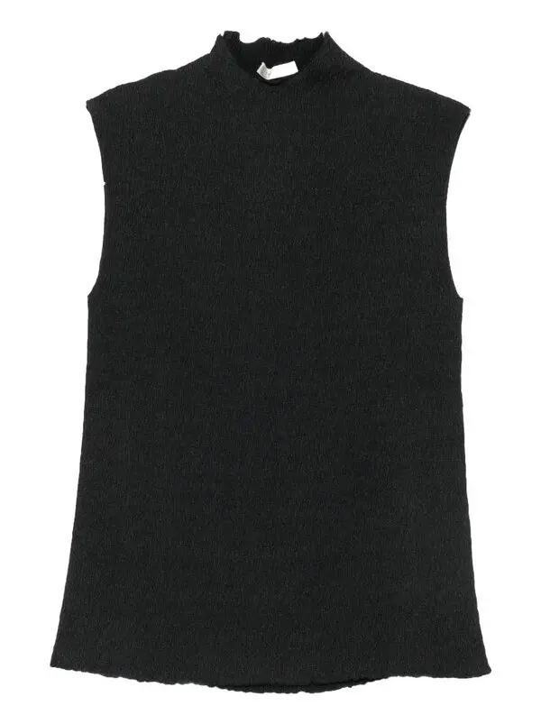 THE ROW Oakson Silk Top - Black