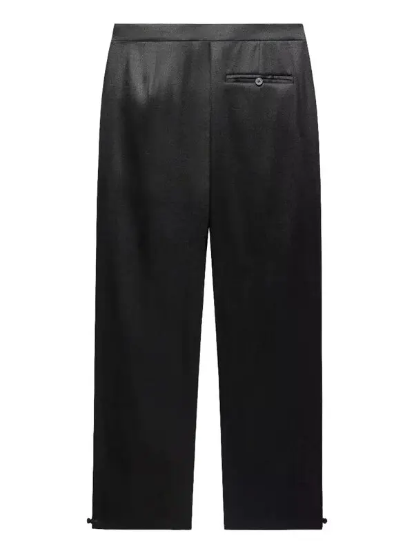 Shanghai Tang Satin-finish Trousers - Black