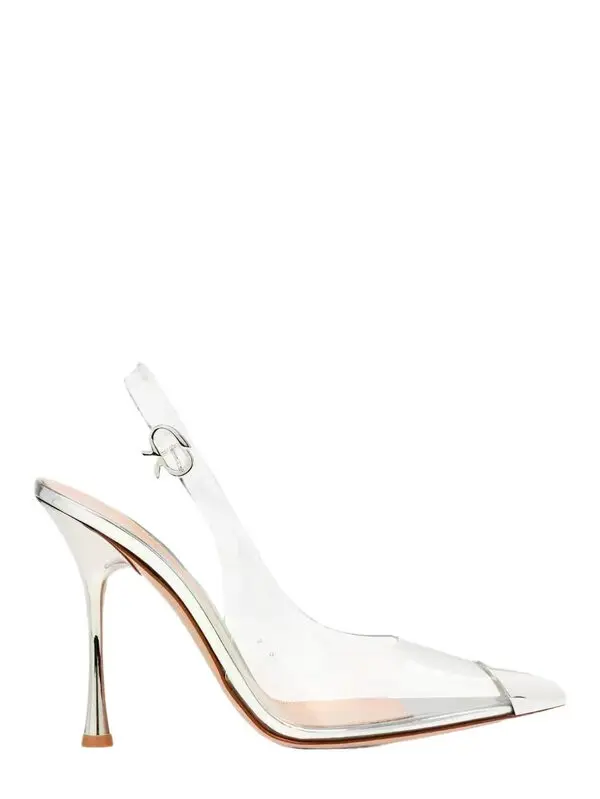 GIANVITO ROSSI Diana Heeled Pumps - Silver