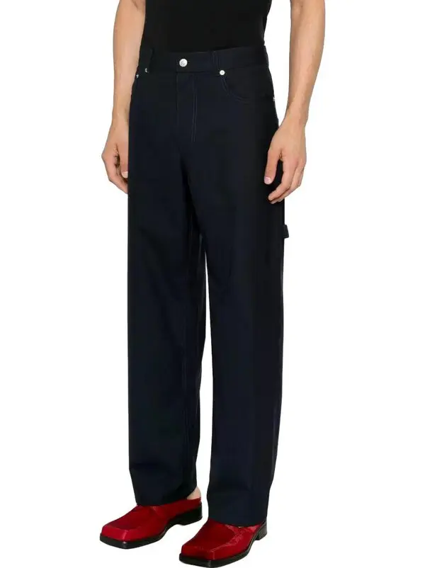 Moschino Belt-loop Pocket Trousers - Blue