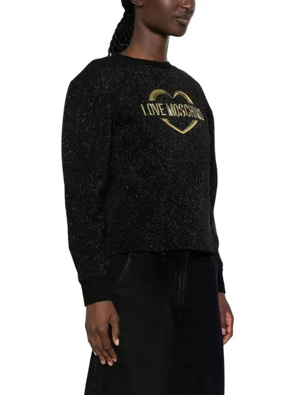 Moschino Logo-print Sweatshirt - Black