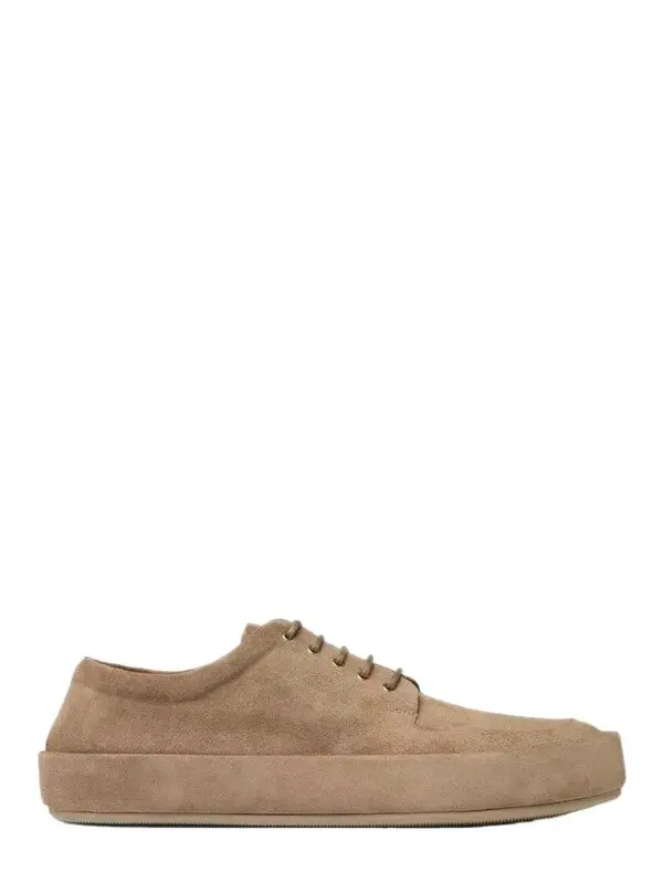 Marsèll Cassapelle Suede Platform Derby Shoes - Neutrals