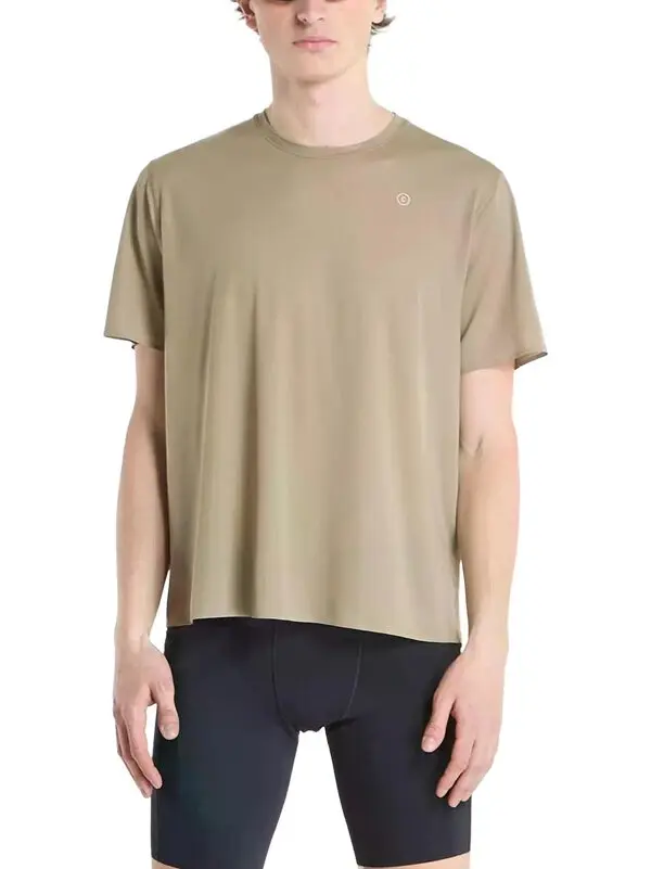 CIELE Logo-print Crew-neck T-shirt - Neutrals