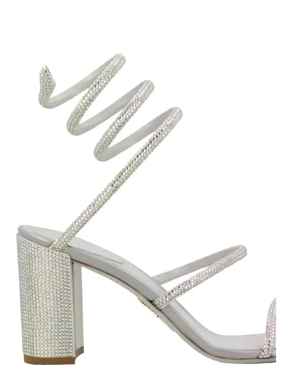 Rene Caovilla Cleo Crystal-embellished Sandals - Silver