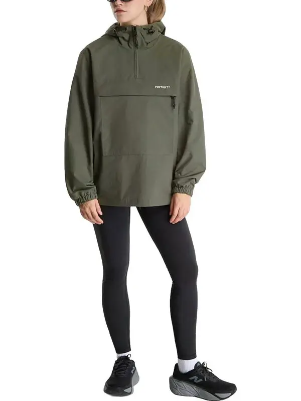 Carhartt Work In Progress Logo-print Hooded Windbreaker - Green