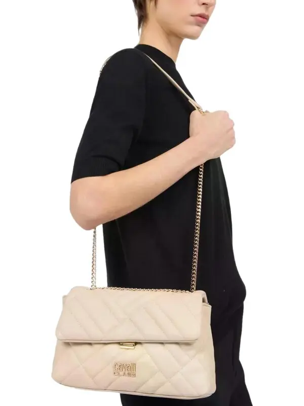 Roberto Cavalli Quilted Shoulder Bag - Neutrals