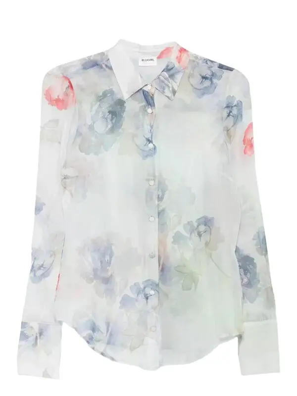 BLUGIRL Floral-print Shirt - Blue