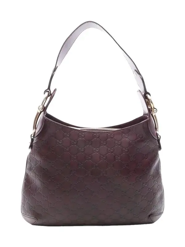 Gucci Horsebit Guccissima Shoulder Bag - Brown