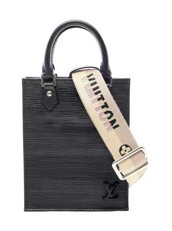 LOUIS VUITTON 2000s Petite Sac Plat Epi Two-way Mini Bag - Black