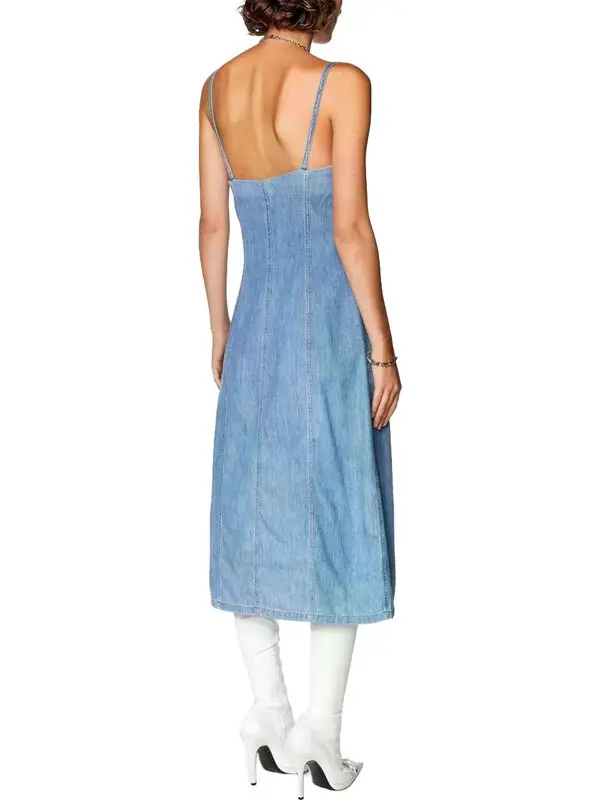 DIESEL® De-dressy Denim Midi Dress - Blue