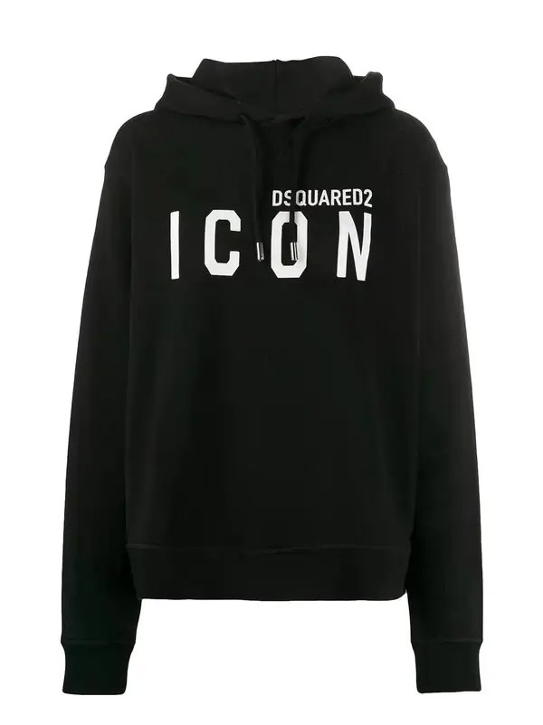 Dsquared2 Icon Cotton Hoodie - Black
