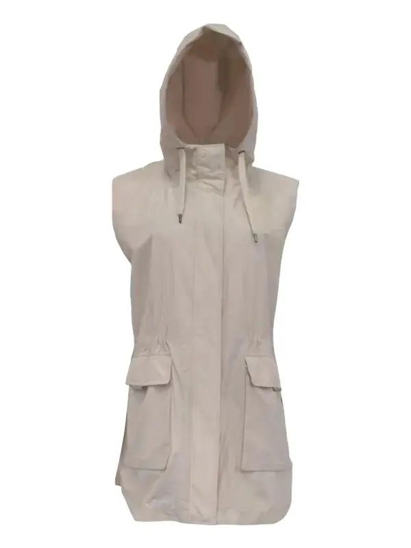 Brunello Cucinelli Hooded Vest Jacket - Neutrals