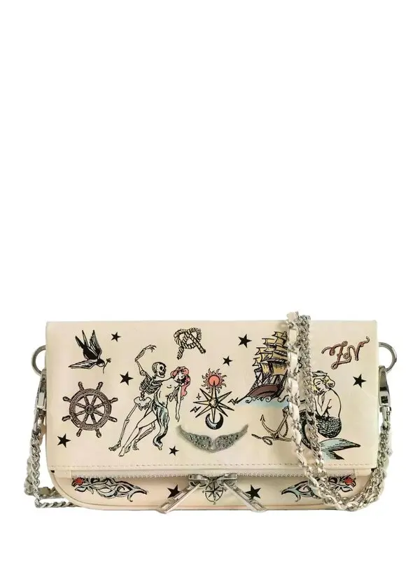 Zadig&Voltaire Rock Nano Tattoo Crossbody Bag - Neutrals