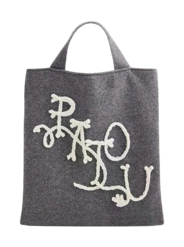 PATOU Cornelly Logo-embroidered Tote Bag - Grey
