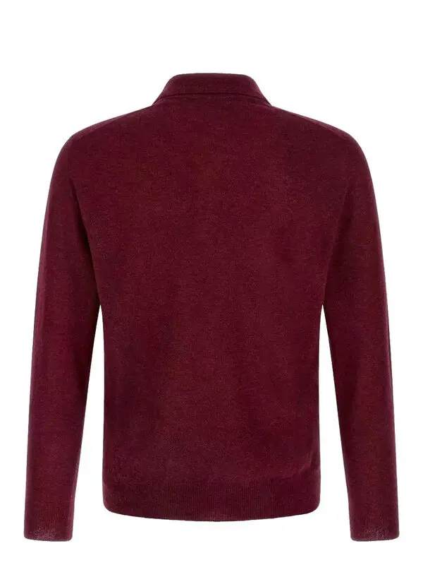 ZANONE Long-sleeve Polo Shirt - Red
