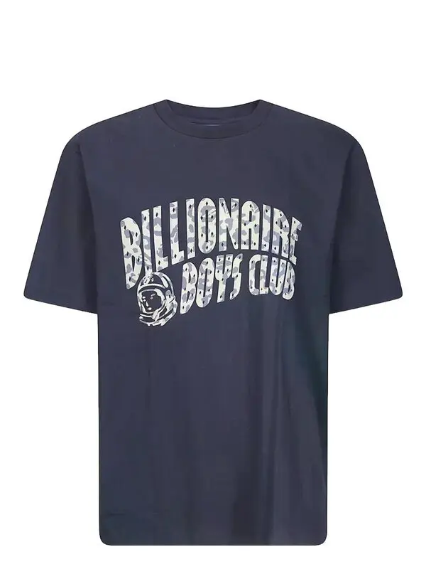 BILLIONAIRE BOYS CLUB Leopard-print Logo-print T-shirt - Blue