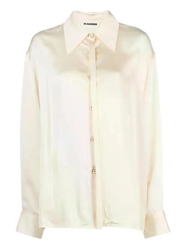 JIL SANDER Long-sleeve Buttoned Shirt - Neutrals