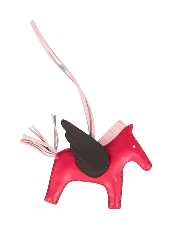 Hermès Rodeo Mm Pegasus Bag Charm - Red