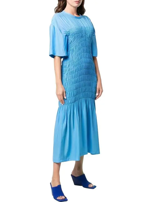 Stella McCartney Elasticated Panelled Dress - Blue