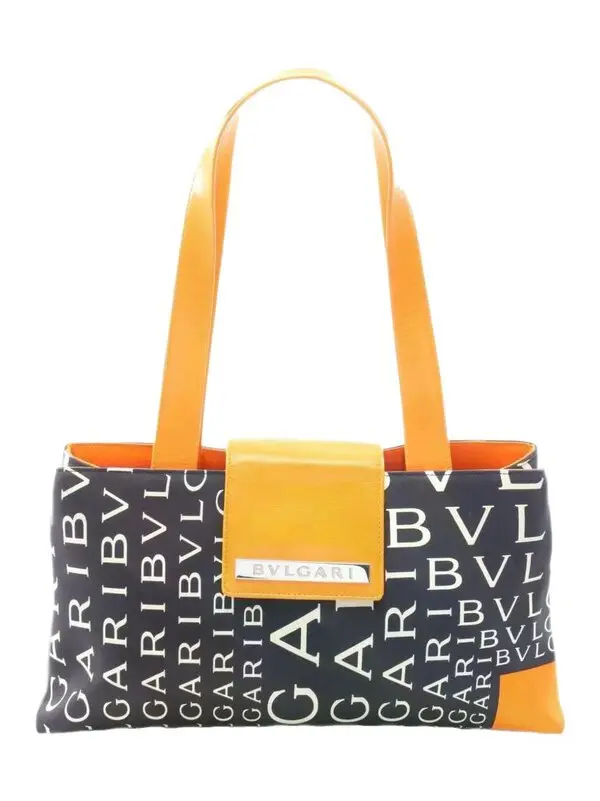 BVLGARI 2000s Logomania Tote Bag - Black
