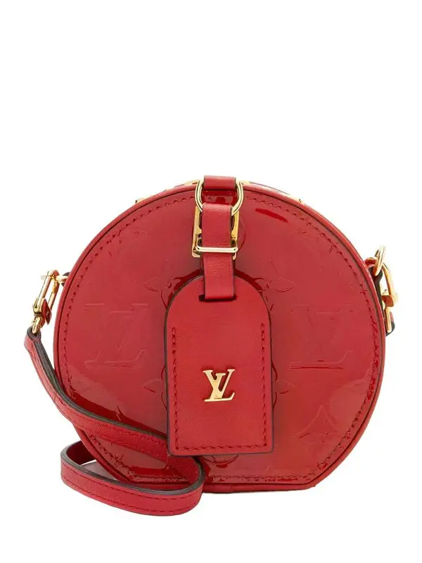 LOUIS VUITTON 2019 Monogram Vernis Boite Chapeau Shoulder Bag - Red