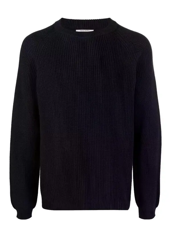 Woolrich Ribbed-knit Crew-neck Jumper - Blue