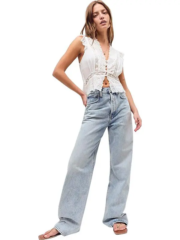 AGOLDE Vintage Loose Wide Leg Jeans - Outbreak