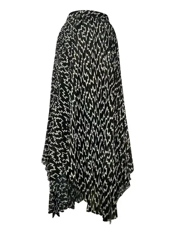 ISABEL MARANT VINTAGE Alena Asymmetric Pleated Skirt - Black