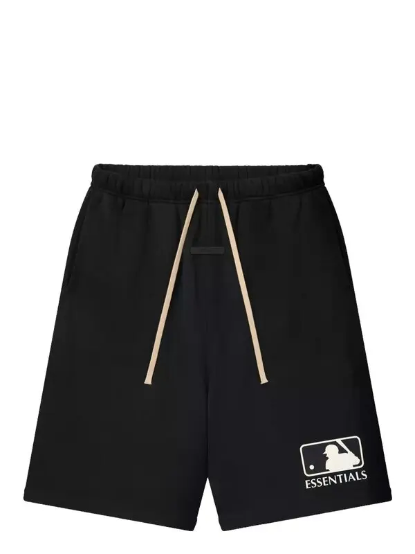 Fear Of God Mlb Logo-print Shorts - Black