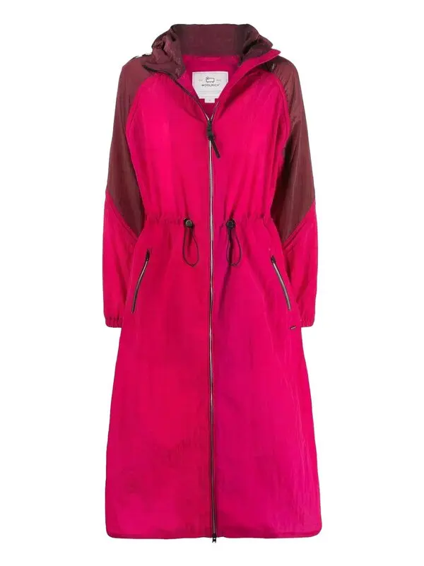 Woolrich Meshoppen Long Parka Coat - Pink