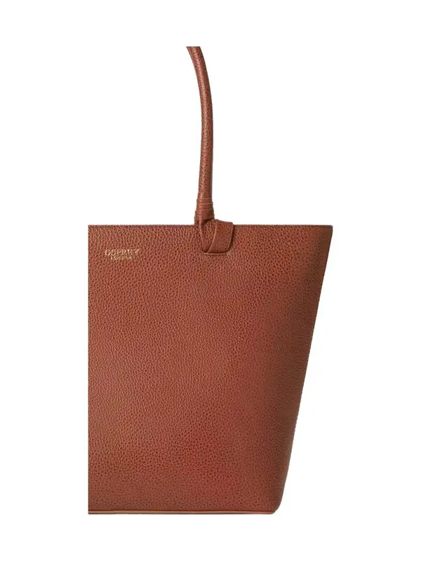 OSPREY Grained Leather Tote Bag - Brown