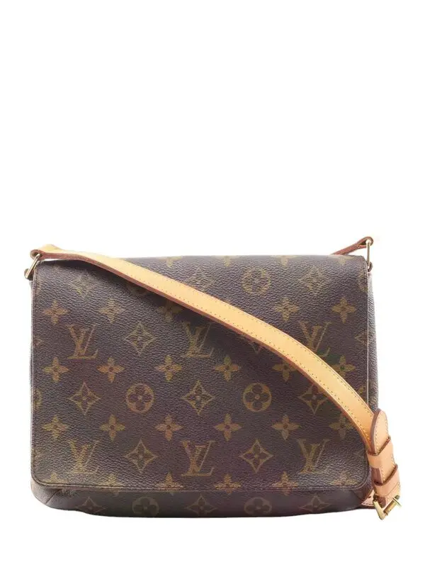 LOUIS VUITTON 2002 Musette Tango Monogram Shoulder Bag - Brown