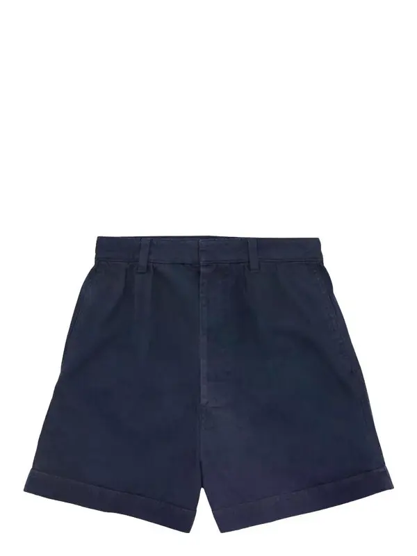 FORTELA Bedford Pleated Shorts - Blue