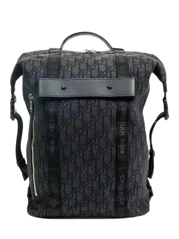 Dior Safari Oblique Backpack - Black