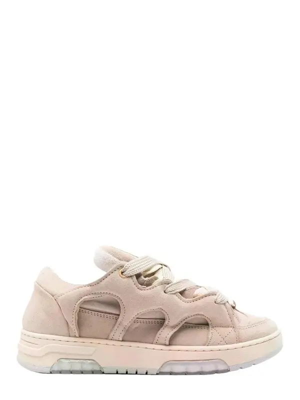 PAURA Santha Suede Sneakers - Neutrals