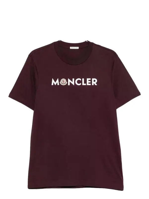 Moncler Logo-print Cotton T-shirt - Red