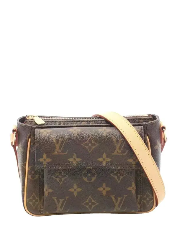 LOUIS VUITTON 2005 Monogram Vivacité Pm Shoulder Bag - Brown